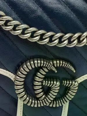 Gucci Gg Marmont Torchon Leather Crossbody Bag