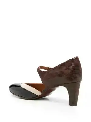 Chie Mihara Mary Jane Block Heel Pumps