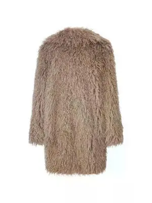 Tagliatore Curly Texture Wide-collar Coat