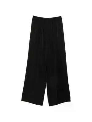 Fabiana Filippi Elasticated Waist Wide-leg Trousers - Black
