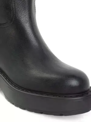 Miu Miu Buckle-detail Logo-plaque Boots