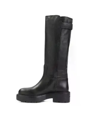 Miu Miu Buckle-detail Logo-plaque Boots