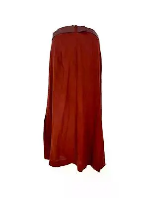 Max Mara Wool Belted Maxi Skirt