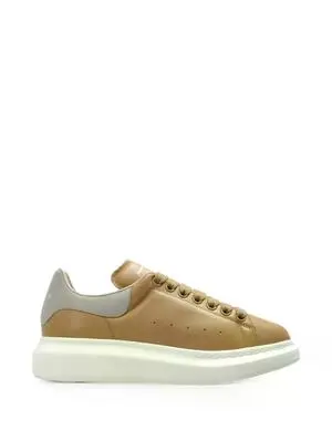 Alexander McQueen Oversized Leather Sneakers - Brown