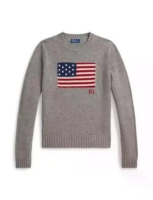 Polo Ralph Lauren Flag Cotton Crewneck Jumper