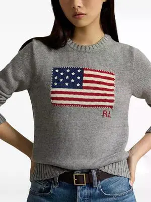 Polo Ralph Lauren Flag Cotton Crewneck Jumper
