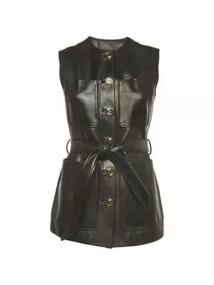 Gucci Belted Leather Vest