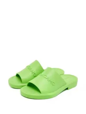 FERRAGAMO Embossed Logo Slide Sandals