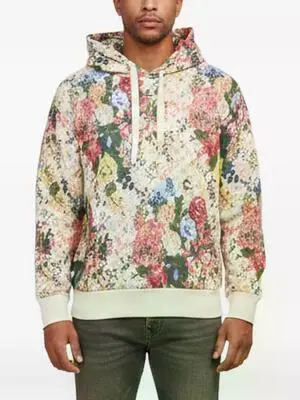 LOUIS VUITTON Floral Monogram Hoodie - Neutrals
