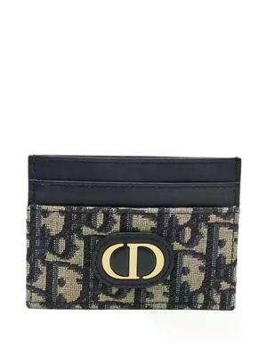 Dior 2024 30 Montaigne Oblique Card Holder - Blue