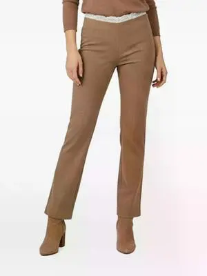 Magda Butrym Embellished Straight-leg Trousers - Brown