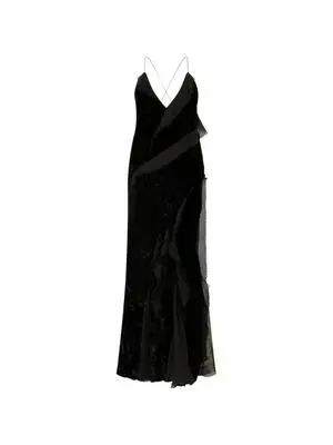 Roberto Cavalli Ruffled-details Maxi Dress