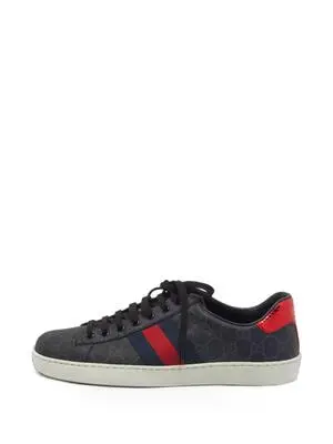 Gucci Ace Web-detail Sneakers - Grey