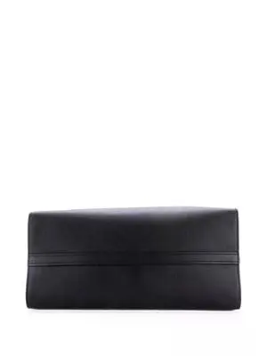 Prada Monochrome Saffiano With City Calf Medium Tote Bag