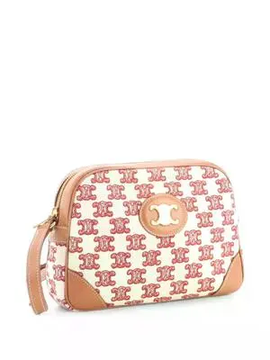 Celine Camera Bag Triomphe Canvas Small Crossbody Bag - Neutrals