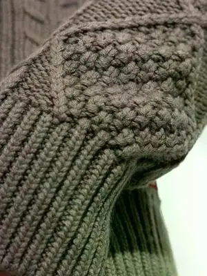 DIESEL® K-inome Cable Knit Mock Neck Jumper