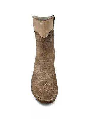 MADISON MAISON Pointy Star-patch Cowboy Boots