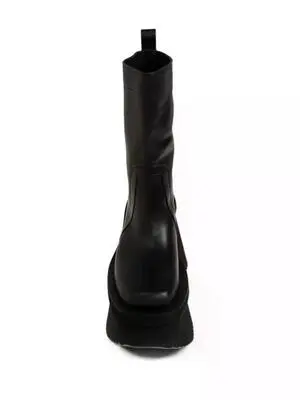 Rick Owens Factory Boots Platform Ankle Boots