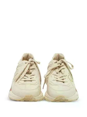 Gucci Rhyton Logo Leather Low-top Sneakers