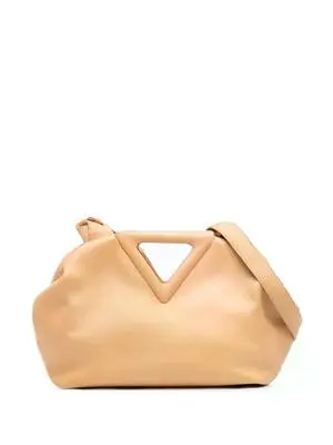 Bottega Veneta 2012-2026 Medium Leather The Point Triangle Satchel - Neutrals