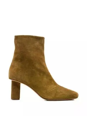 FORTE_FORTE Suede Block-heel Ankle Boots - Green
