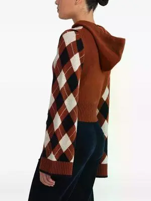 Cara Cara Argyle Knit Hoodie