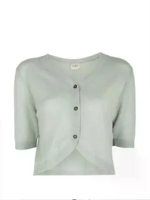 Le Kasha Fano Cropped Short-sleeve Cardigan