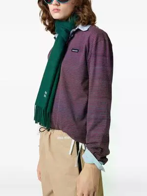 Miu Miu Striped Jersey T-shirt