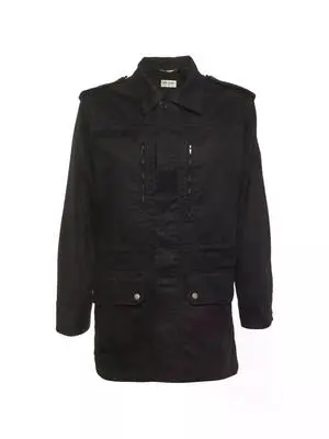 Saint Laurent Gabardine Logo Patch Jacket