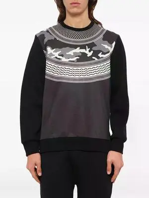 Neil Barrett Camouflage-print Sweatshirt - Black