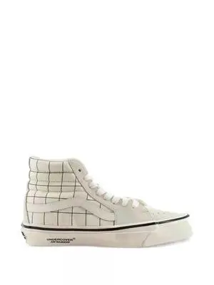 VANS X Undercover Sk8-hi Grid-pattern Sneakers - Neutrals