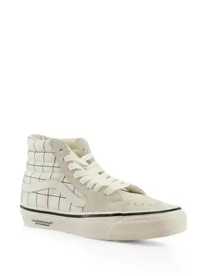 VANS X Undercover Sk8-hi Grid-pattern Sneakers