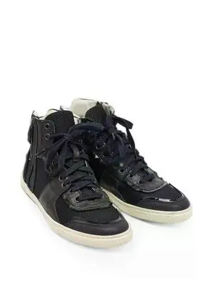 LANVIN Leather Hi-top Sneakers