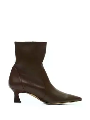 STUART WEITZMAN Vinnie Sculptural-heel Ankle Boots - Brown