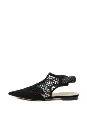 Dior Mesh Slingback Pumps - Black