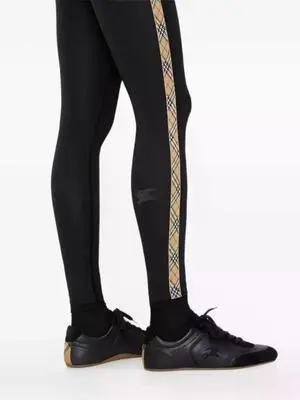 Burberry Check Trim Stretch Nylon Leggings