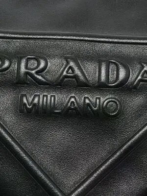 Prada Triangle Leather Shoulder Bag