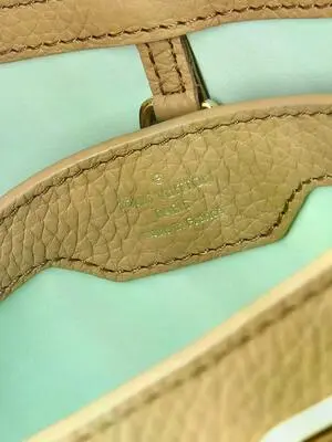 LOUIS VUITTON Capucines Resin Chain Bag Leather Mm Shoulder Bag
