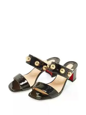 CHRISTIAN LOUBOUTIN Simple Billi Studded Block-heel Sandals