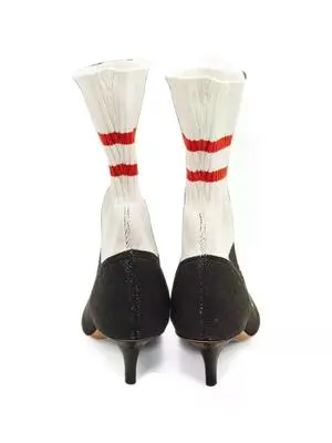 Marni Pointed-toe Sock-effect Ankle Boots