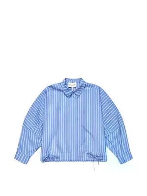 Munthe Loasta Striped Drawstring Shirt - Blue
