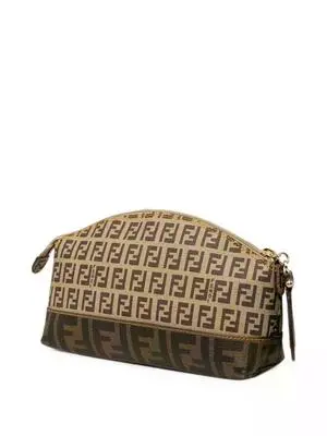 Fendi Zucca And Zucchino Coated Canvas Cosmetic Pouch