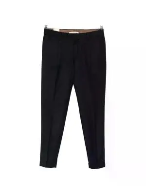 BRIGLIA 1949 Pressed-crease Turn-up Trousers - Blue