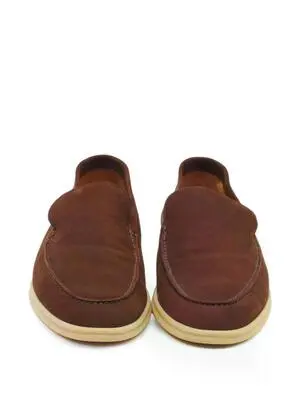 Loro Piana Summer Walk Leather Loafers