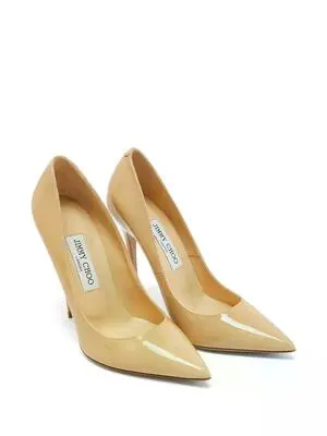 JIMMY CHOO Love Patent Leather Stiletto Pumps - Neutrals
