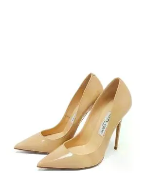 JIMMY CHOO Love Patent Leather Stiletto Pumps - Neutrals
