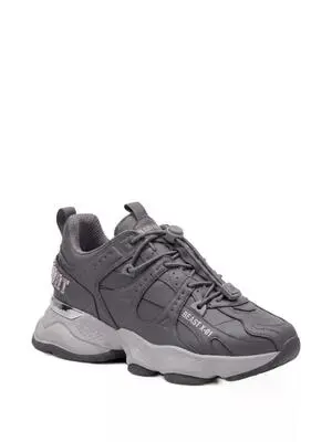 PLEIN SPORT Runner Beast X-01 Panelled Sneakers - Grey