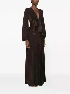 Elisabetta Franchi V-neck Maxi Dress