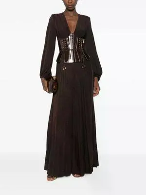 Elisabetta Franchi V-neck Maxi Dress