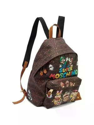 Moschino Super -print Backpack